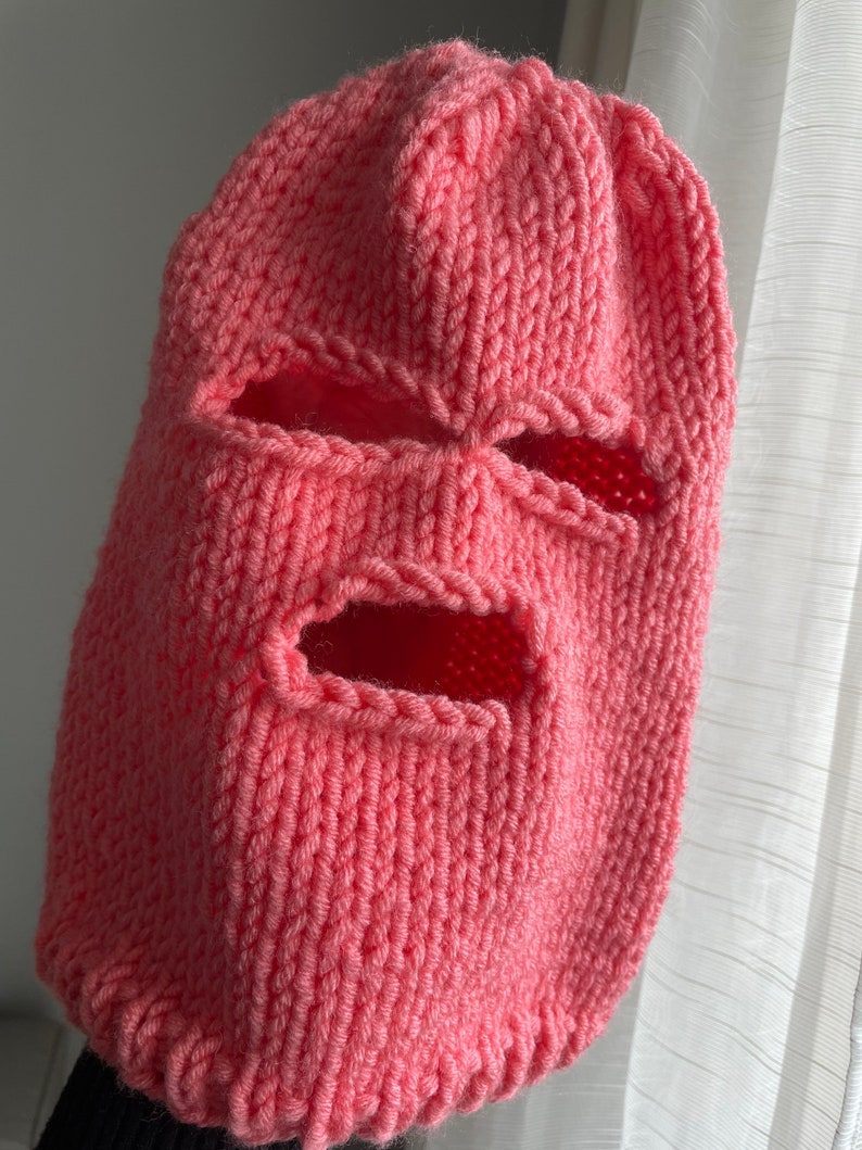 Halloween Balaclava – Winter Ski Mask – Thick Ribbed Knit Face Cover ...
