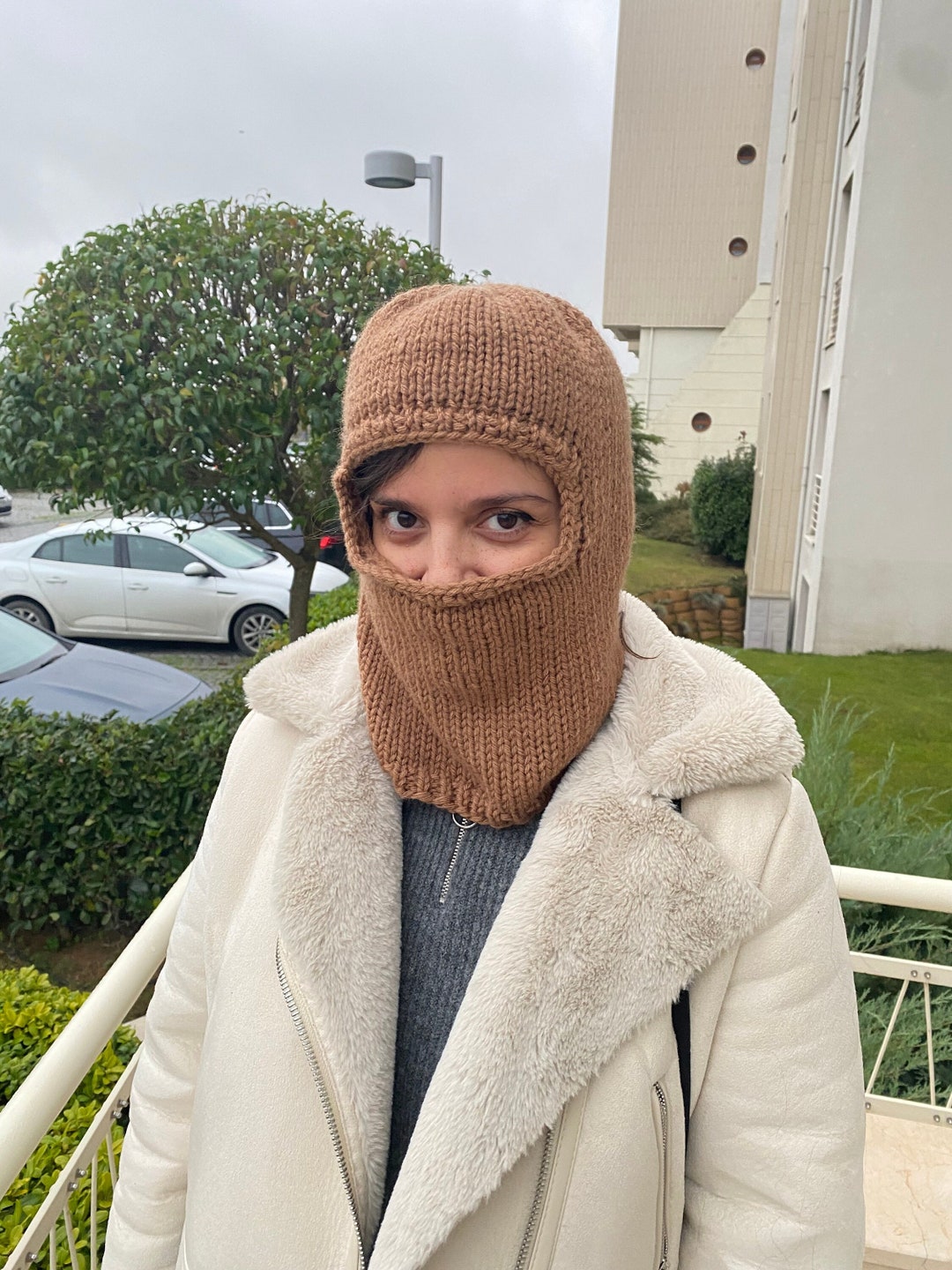 Balaclava Knit Custom Ski Mask Knit Hood Hiking Gifts - Etsy