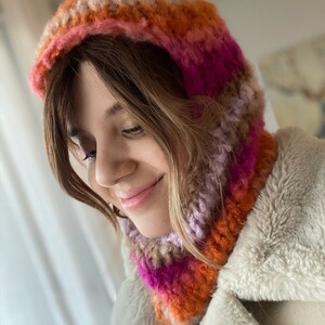 Balaclava Knit, Knit Hat, Knit Hood, Winter Hat, Face Mask, Knit Beanie ...