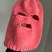 Pink Balaclava 3 Hole Ski Mask Knitted Balaclava Winter - Etsy