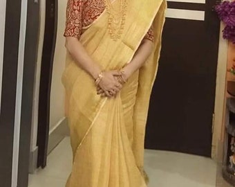 Golden Tissue Fabric - Etsy