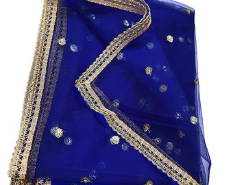 Royal Blue Chunni - Etsy