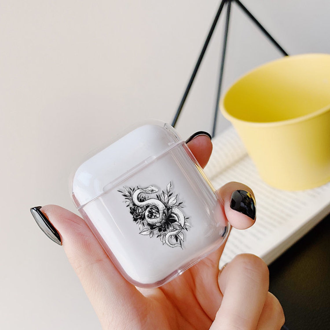 Snake Flower Airpods Pro Cases Clear Airpod 1 2 Pro Case - Etsy