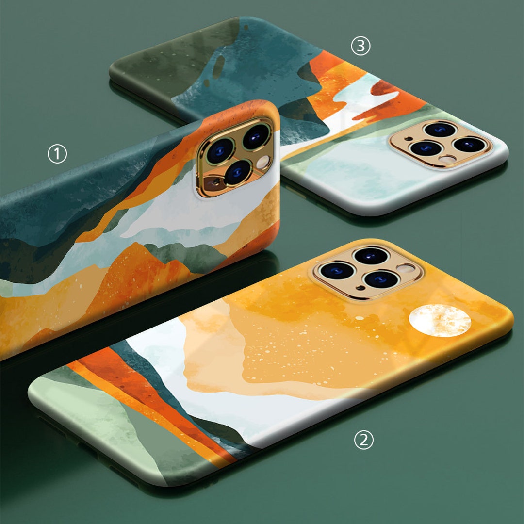 Abstract Landscape Case for iPhone 12 Pro 15 Plus 13 14 Pro Max iPhone ...
