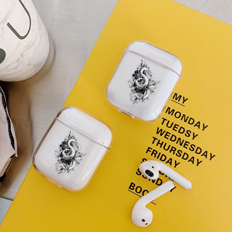 Snake Flower Airpods Pro Cases Clear Airpod 1 2 Pro Case - Etsy