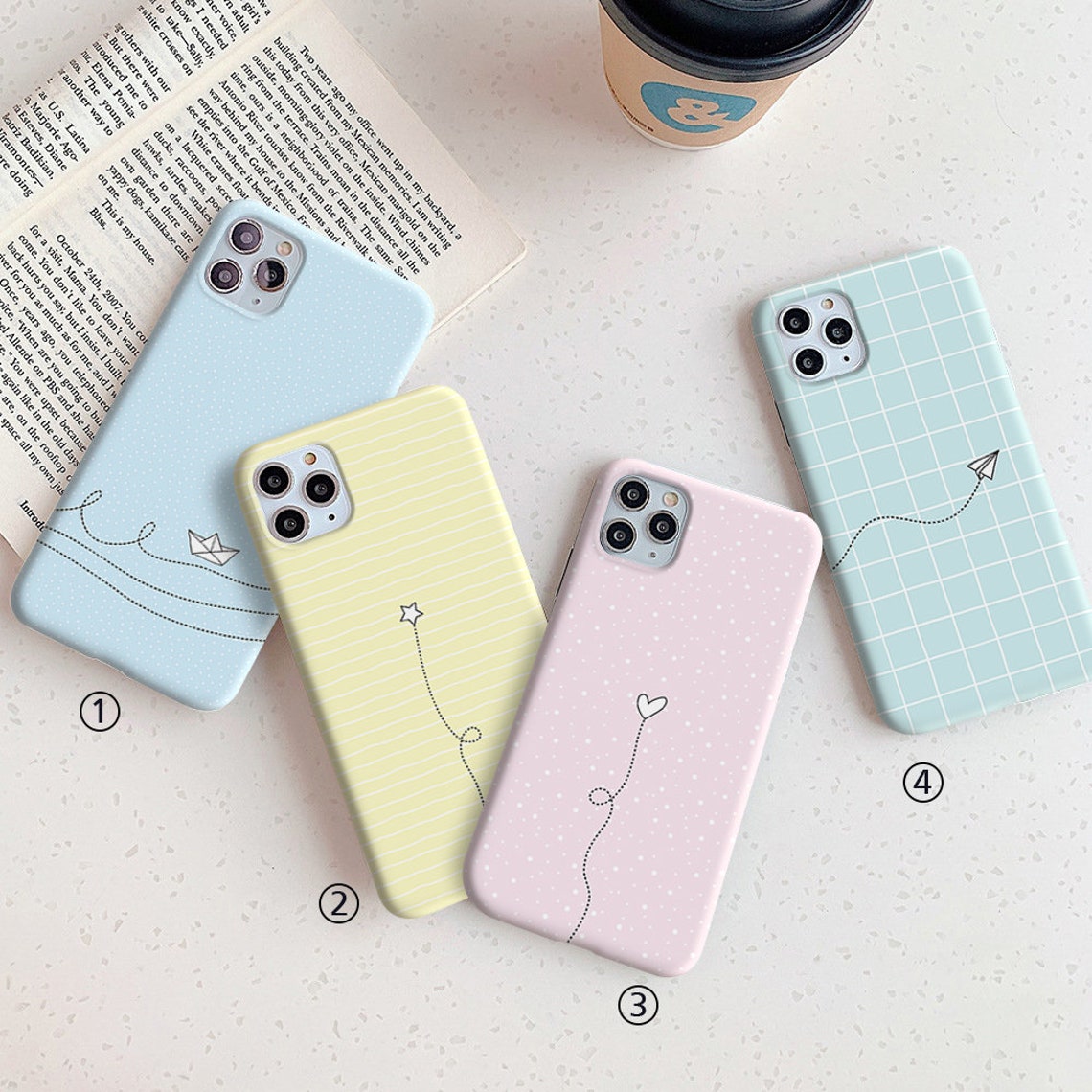 Pastel Doodle Phone Case Iphone 12 Iphone 13 Pro Max Iphone 11 - Etsy India