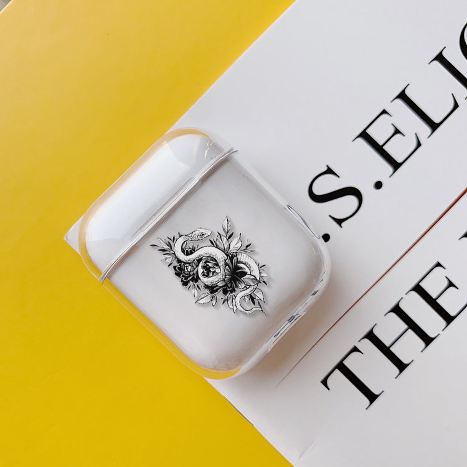 Snake Flower Airpods Pro Cases Clear Airpod 1 2 Pro Case - Etsy