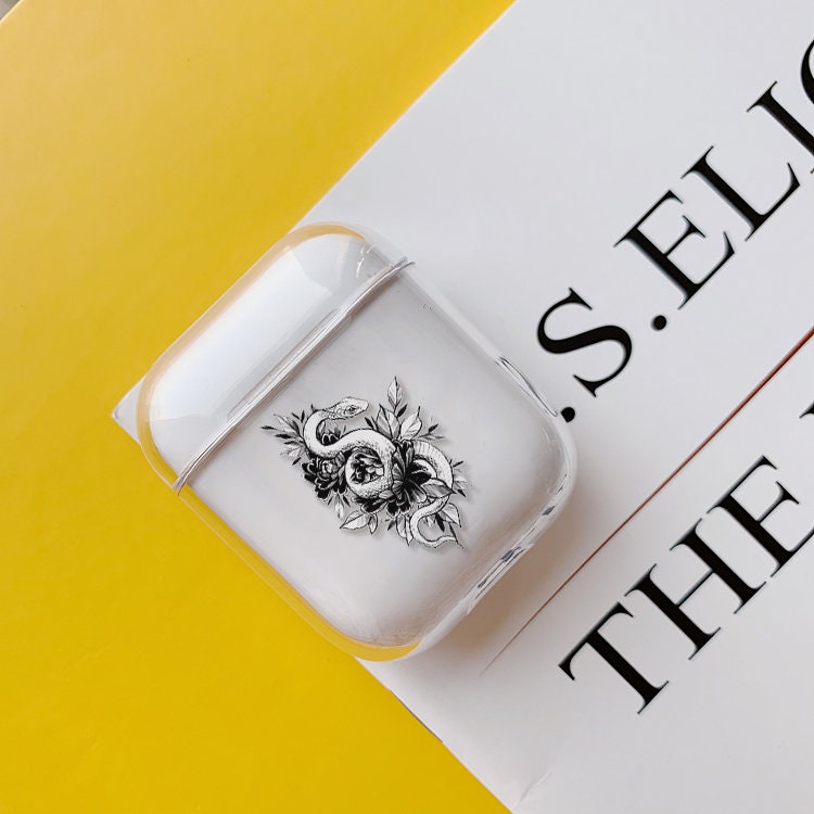 Snake Flower Airpods Pro Cases Clear Airpod 1 2 Pro Case - Etsy