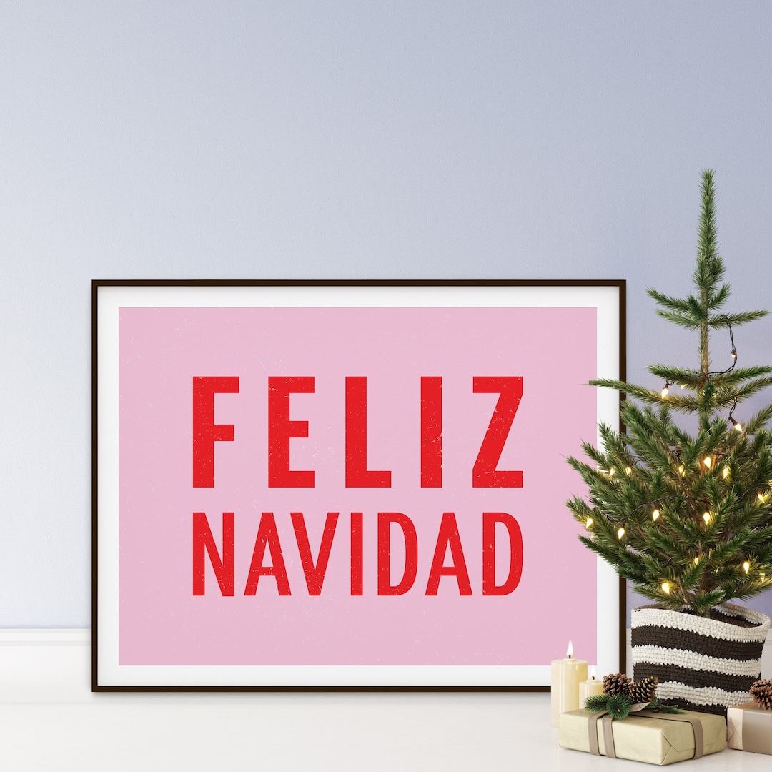 Feliz Navidad! Print • Cool Christmas Posters • Premium Card Stock ...