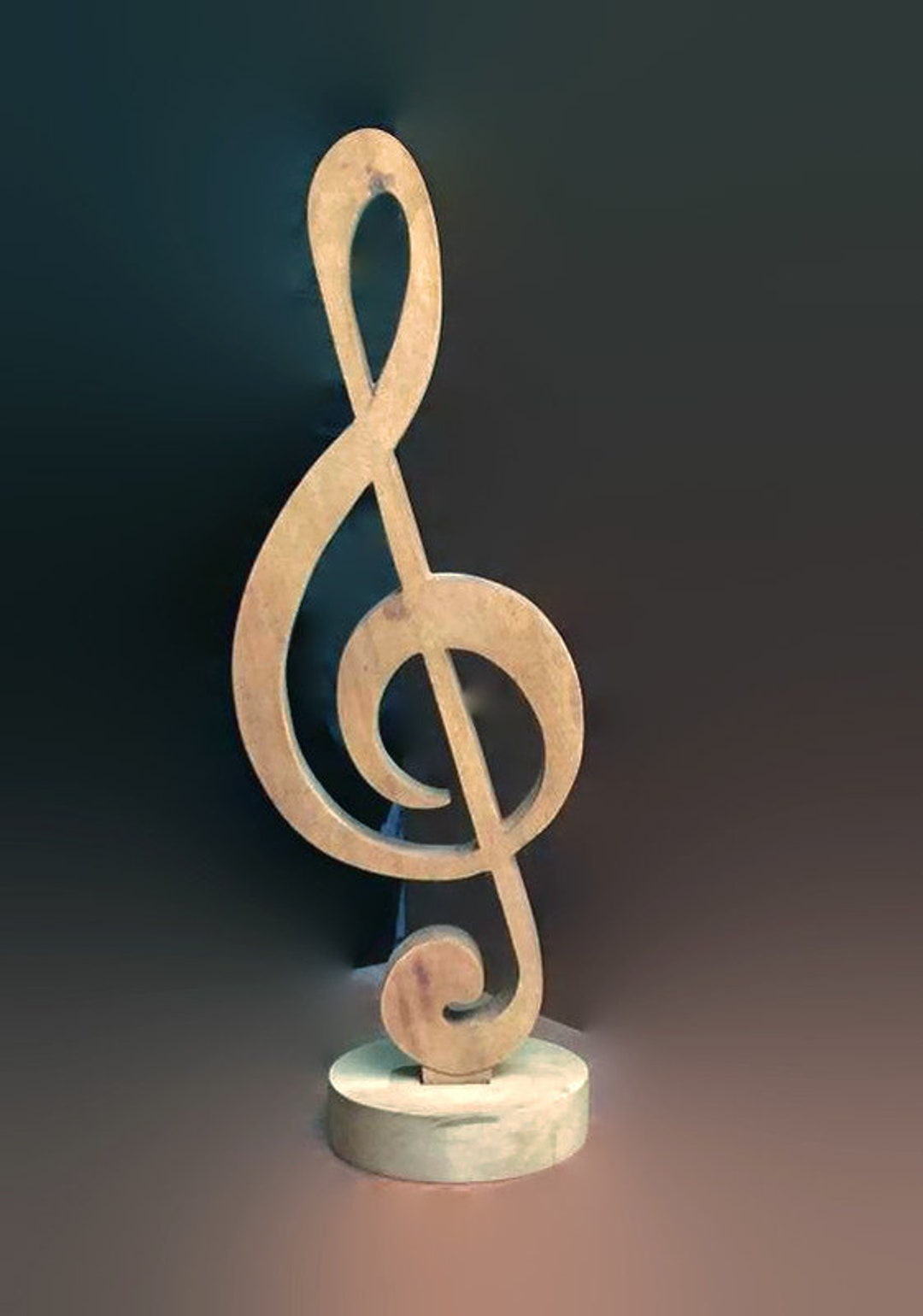 Wooden Handmade Music Notes, Piano Teacher's Gift, G Clef for Music ...