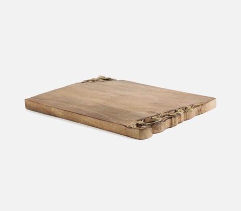 Hand Carved Golden Border Chopping Board - Etsy