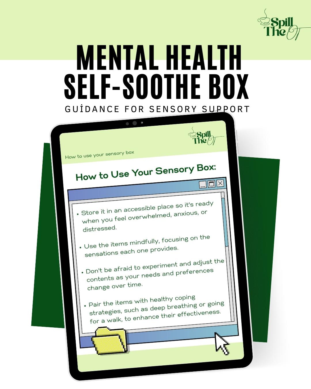 Sensory Self-soothe Box Guidance - Etsy