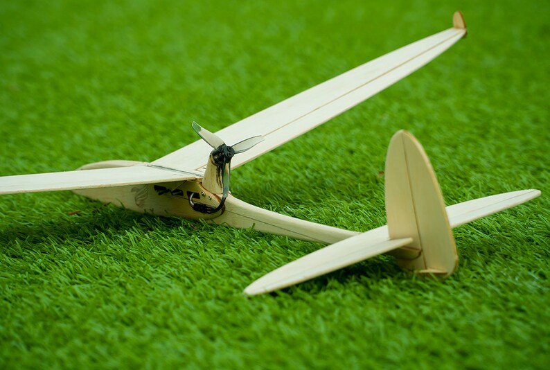 RC Plane Model Laser Cut Balsa Wood Airplane Kit Wingspan 600mm Sparrow ...
