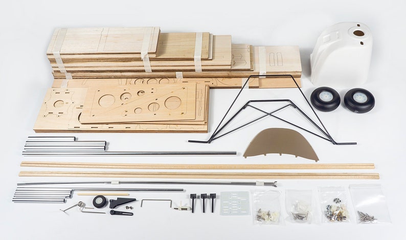 Spacewalker 63 1600mm Gas or Electric Powered Balsa Sport Trainer DIY ...