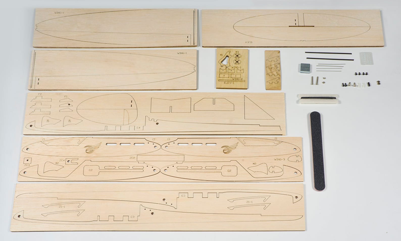 RC Plane Model Laser Cut Balsa Wood Airplane Kit Wingspan 600mm Sparrow ...