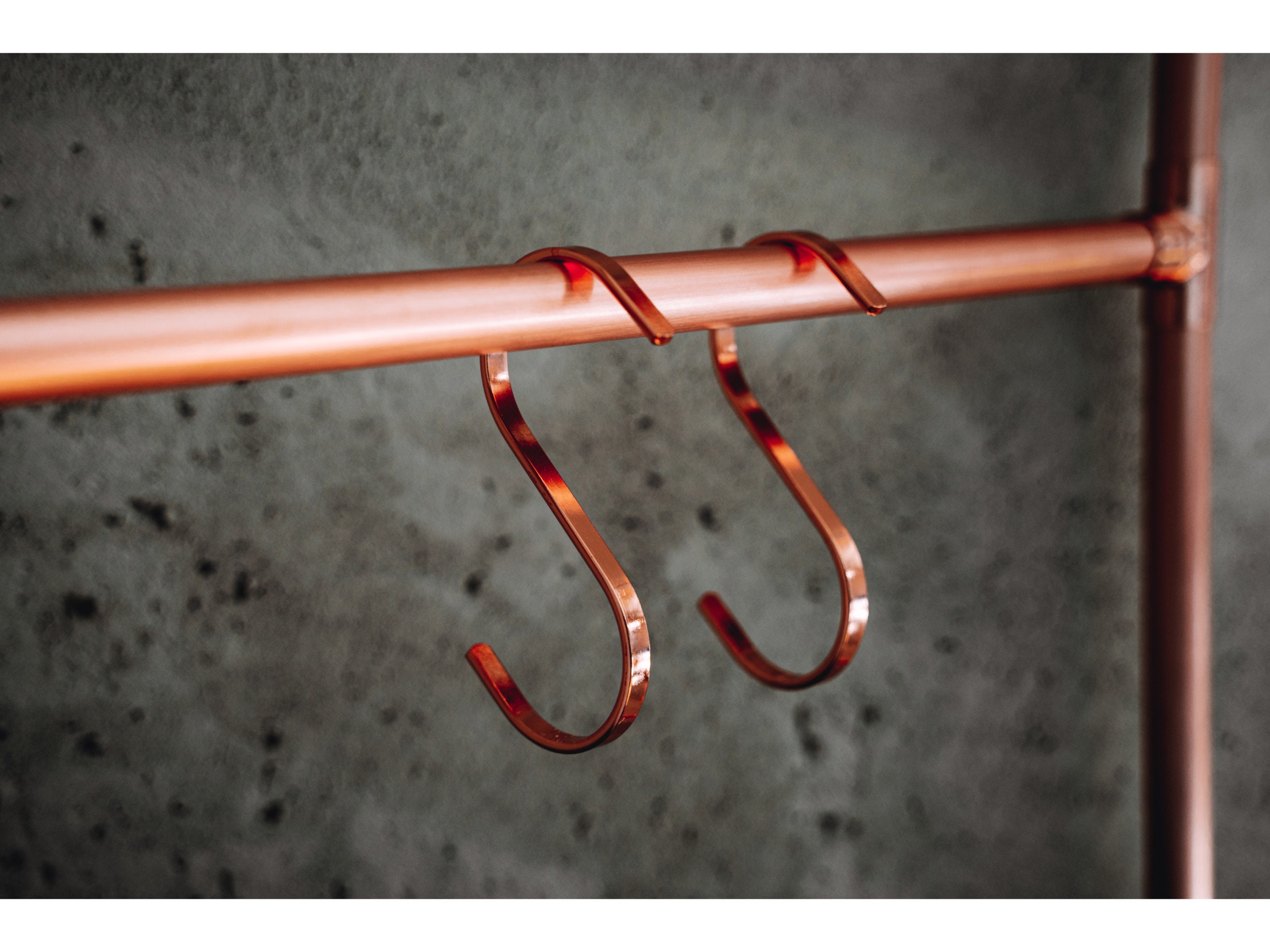Copper S Hook Large 11 Cm 4.33 / Wedding Sign Hooks / Kitchen Hooks ...
