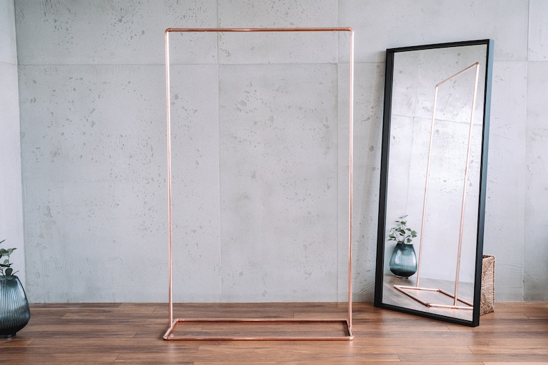 Copper Pipe Clothing Rail / Industrial Garment Rack / Clothes - Etsy