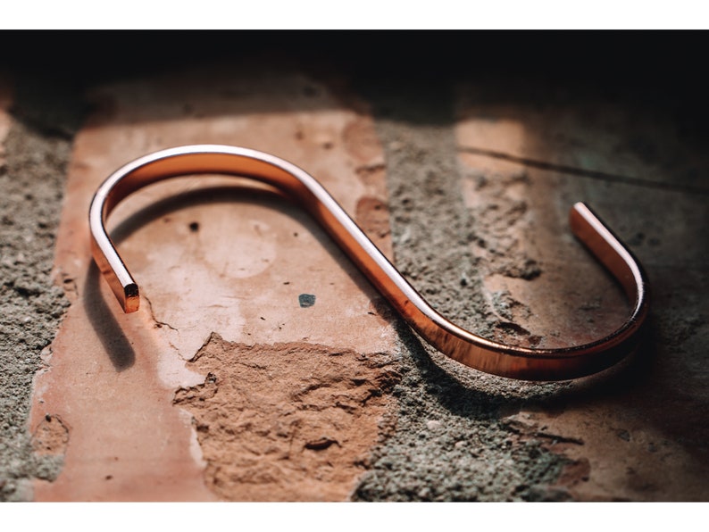 Copper S Hook Large 11 Cm 4.33 / Wedding Sign Hooks / Kitchen Hooks ...