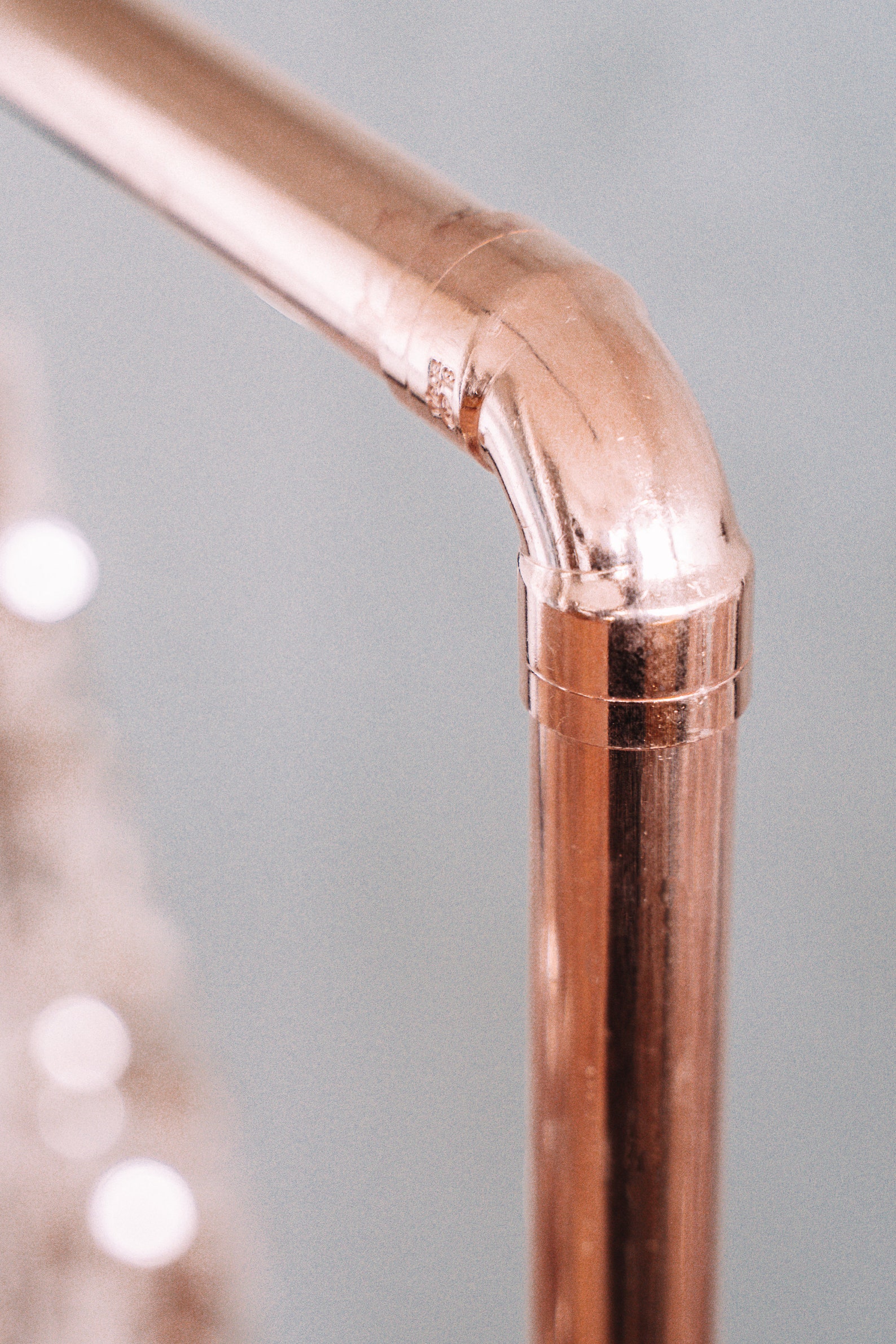 Industrial Minimal Pipe Clothing Rail / Copper Garment Rack / | Etsy