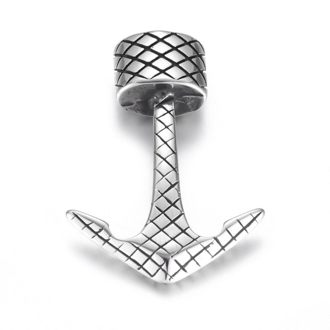 Stainless Steel Anchor Hook Clasp: Silver Mirror Finish Jewelry Finding ...