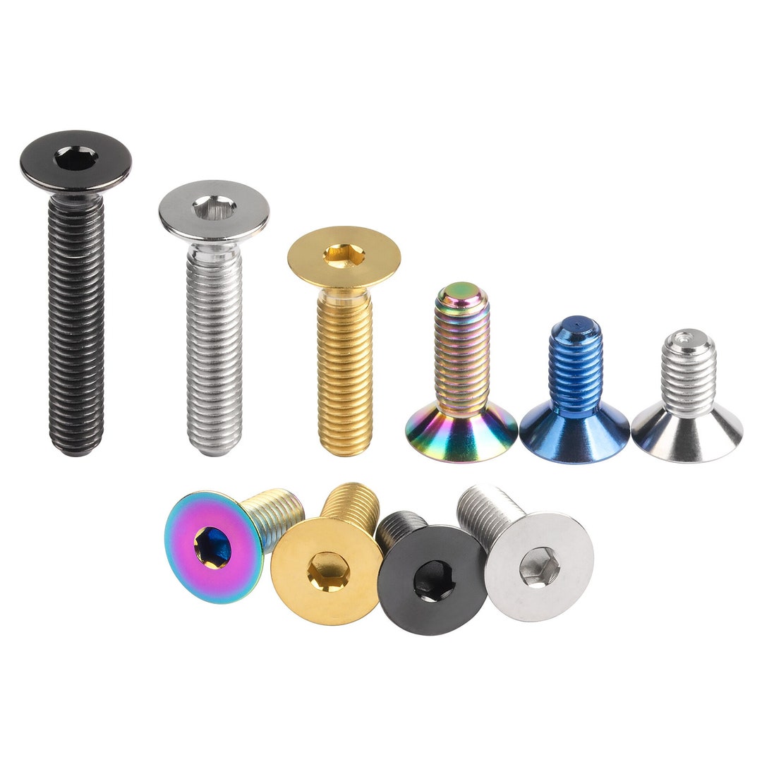 Titanium M5 Flat Countersunk Head Screw Bolt: Allen Key, Grade 5 - Etsy
