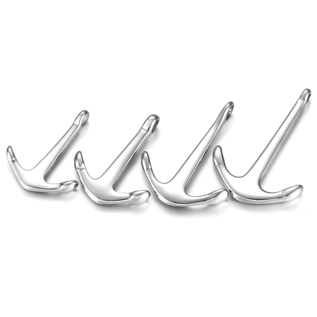 Stainless Steel Anchor Hook: Polished Clasp for 2-4mm Bracelet - Etsy