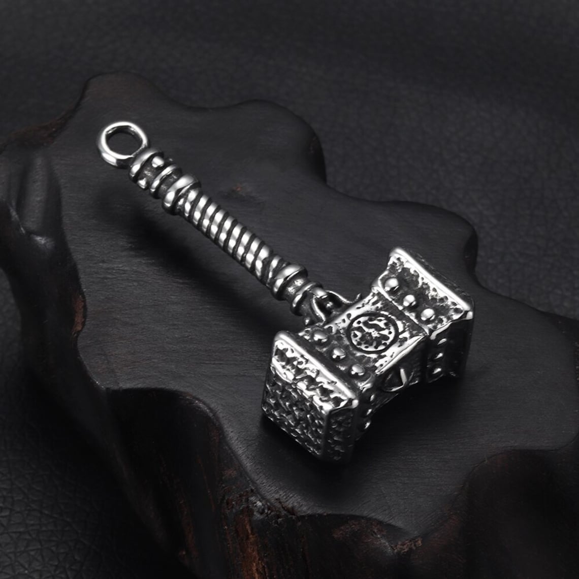 Stainless Steel Thor's Hammer Pendant Solid Vintage | Etsy