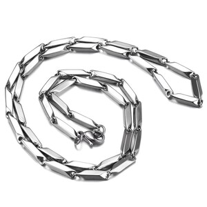 Stainless Steel Finished Chains Necklace 3mm Rhombus Chain With Lobster ...