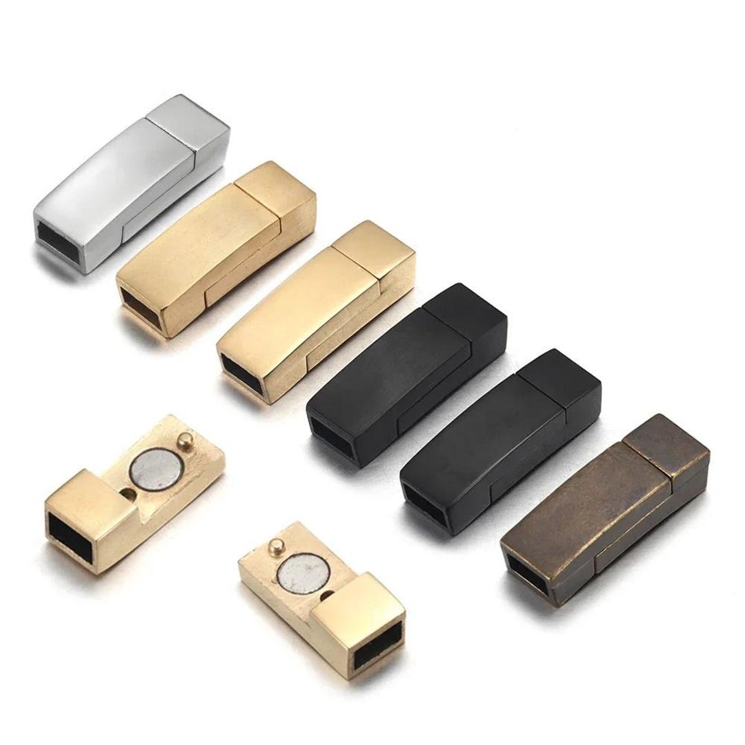 Stainless Steel 6x3mm Hole Magnetic Clasps for Leather Bracelet Lace ...