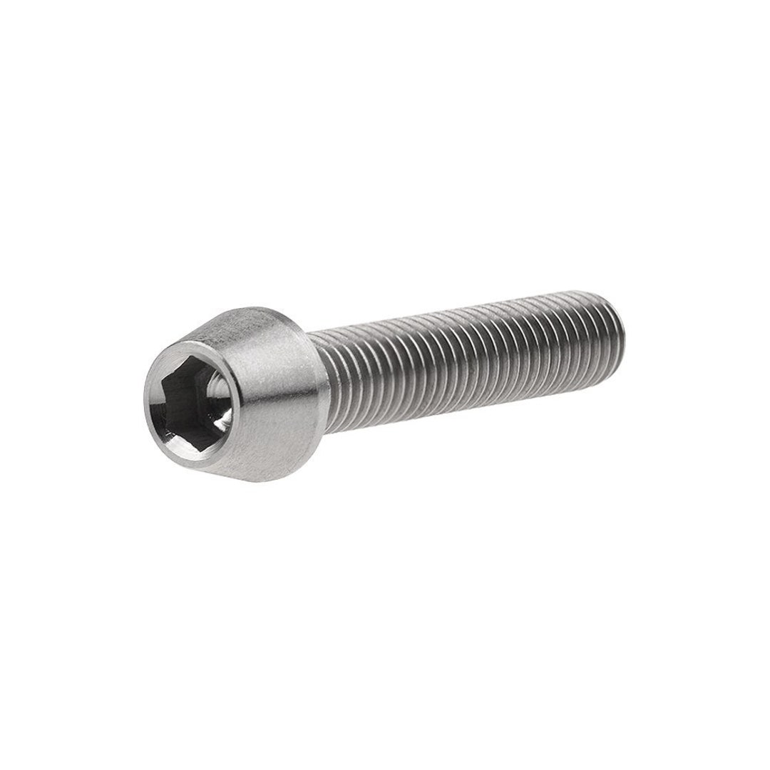 Titanium Bolt M8x40mm Allen Key Taper Head Full Thread Screw for ...