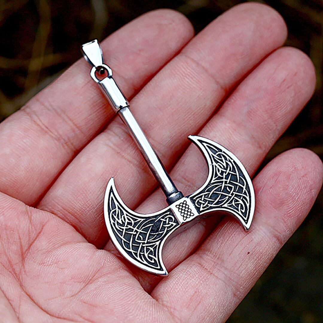 Double Sided Red Axe