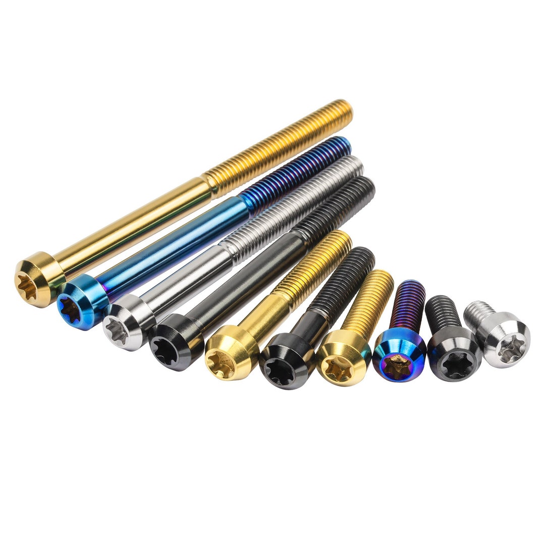 Titanium Bolt M6x10 - 80mm Inner Torx Head Ti Bolts Screw for Bicycle ...