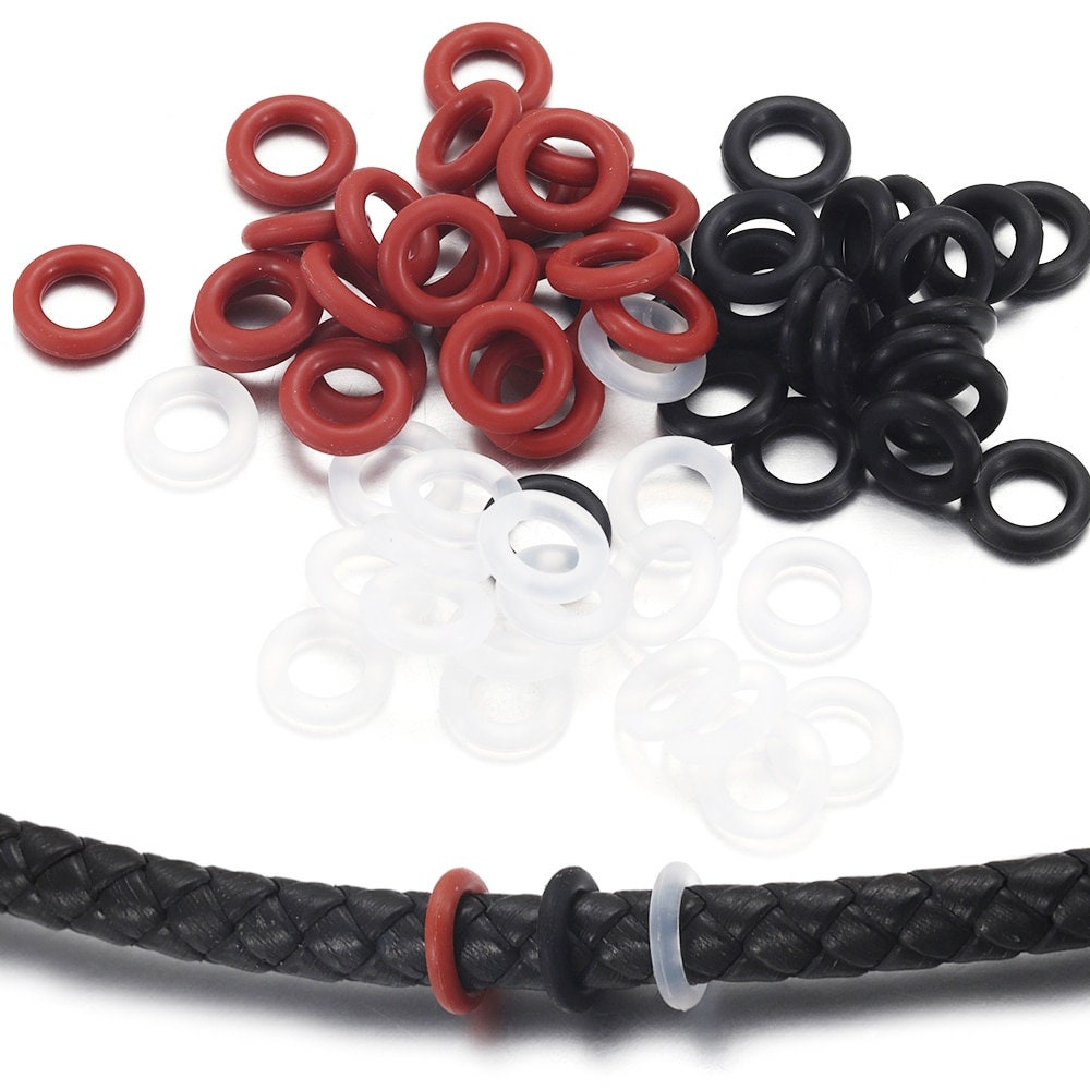 30pcs Rubber O-ring Positioning of Beads Charms for Leather - Etsy