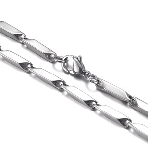 Stainless Steel Finished Chains Necklace 3mm Rhombus Chain With Lobster ...