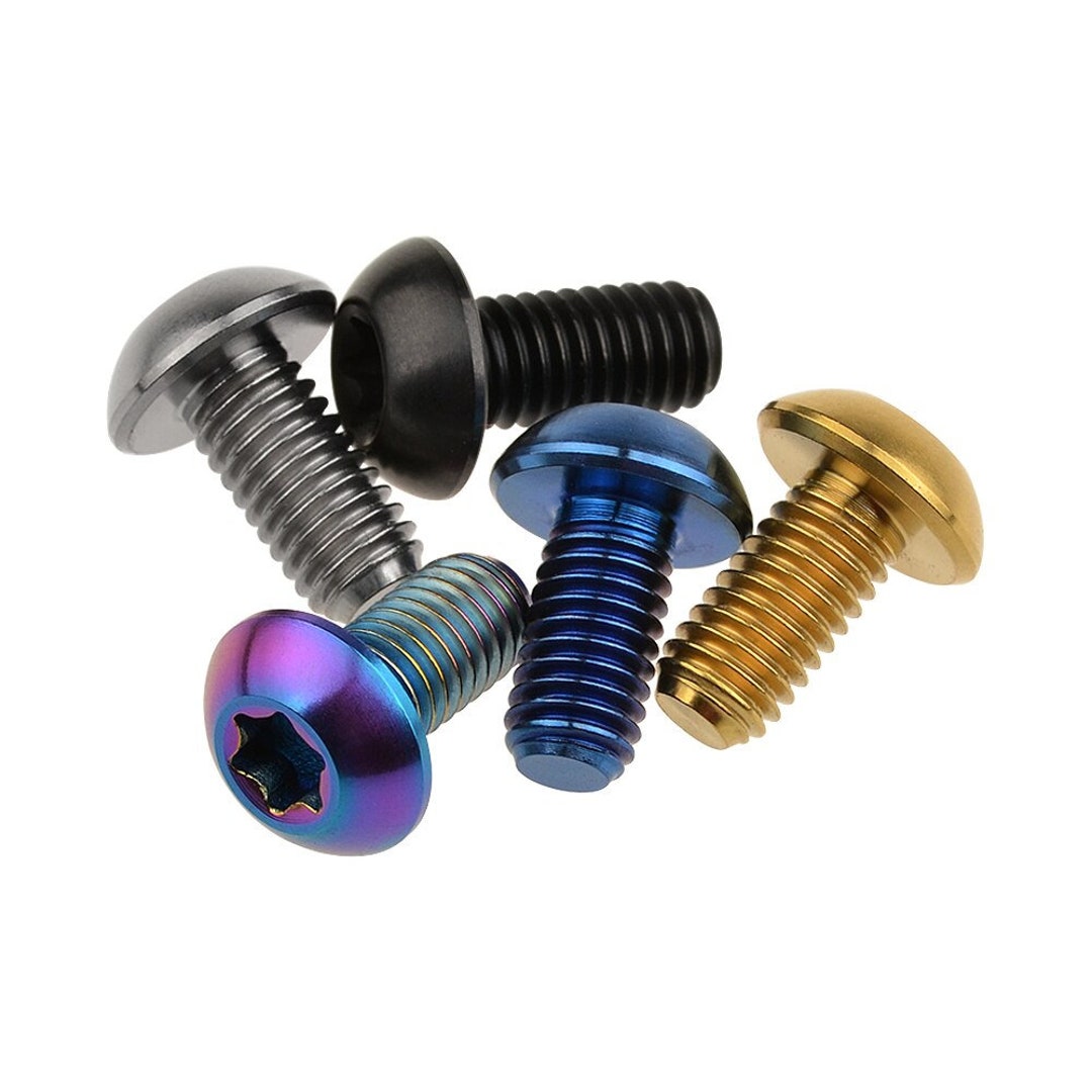M5 X 10/12mm Titanium Bolt T25 Torx Head Screw for Bicycle Disc Brake ...