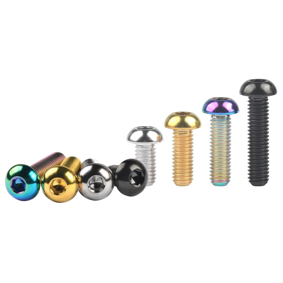 5PCS Titanium M8 Allen Key Bolts: Motor Bike Disc Screws - Etsy