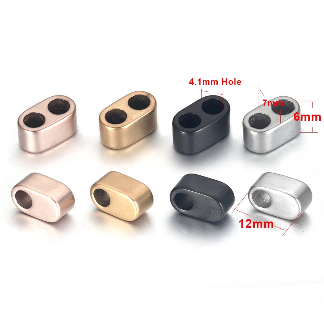 Stainless Steel End Cap: 3mm 4mm Cord Connector Clasp - Etsy