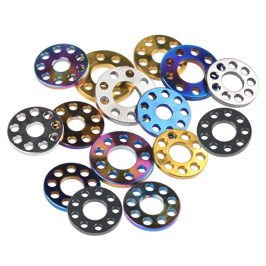 10pcs Ti M6 M8 M10 Titanium Drilled Bolt Spacer Washer for Motorcycle ...