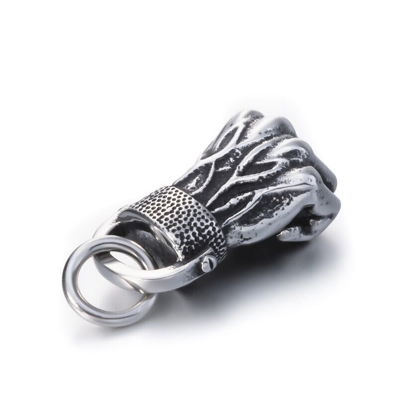 Men's Champion Fitness Power Fist Boxer Pendant Necklace - Etsy