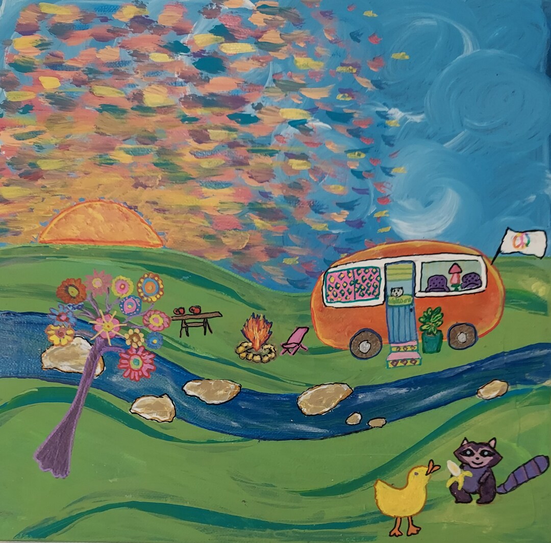 Got Whimsy? Camping by the Stream - Whimsical, Fun, Quaint, Colorful ...