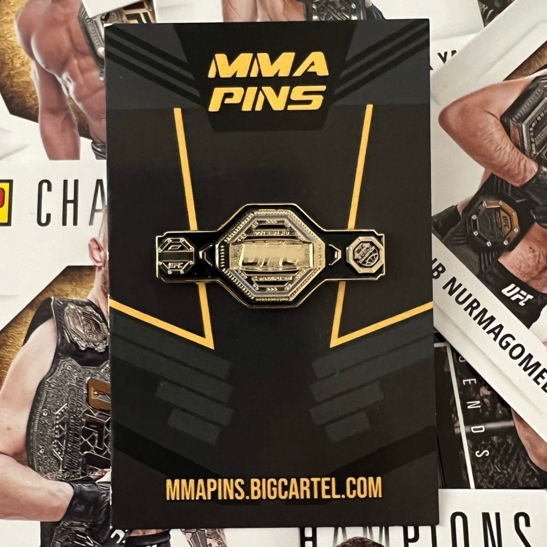 MMA World Championship Belt UFC GOLD - Etsy