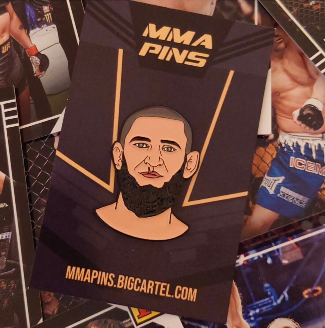 Khamzat Chimaev Borz MMA UFC Pin Lapel Badge - Etsy