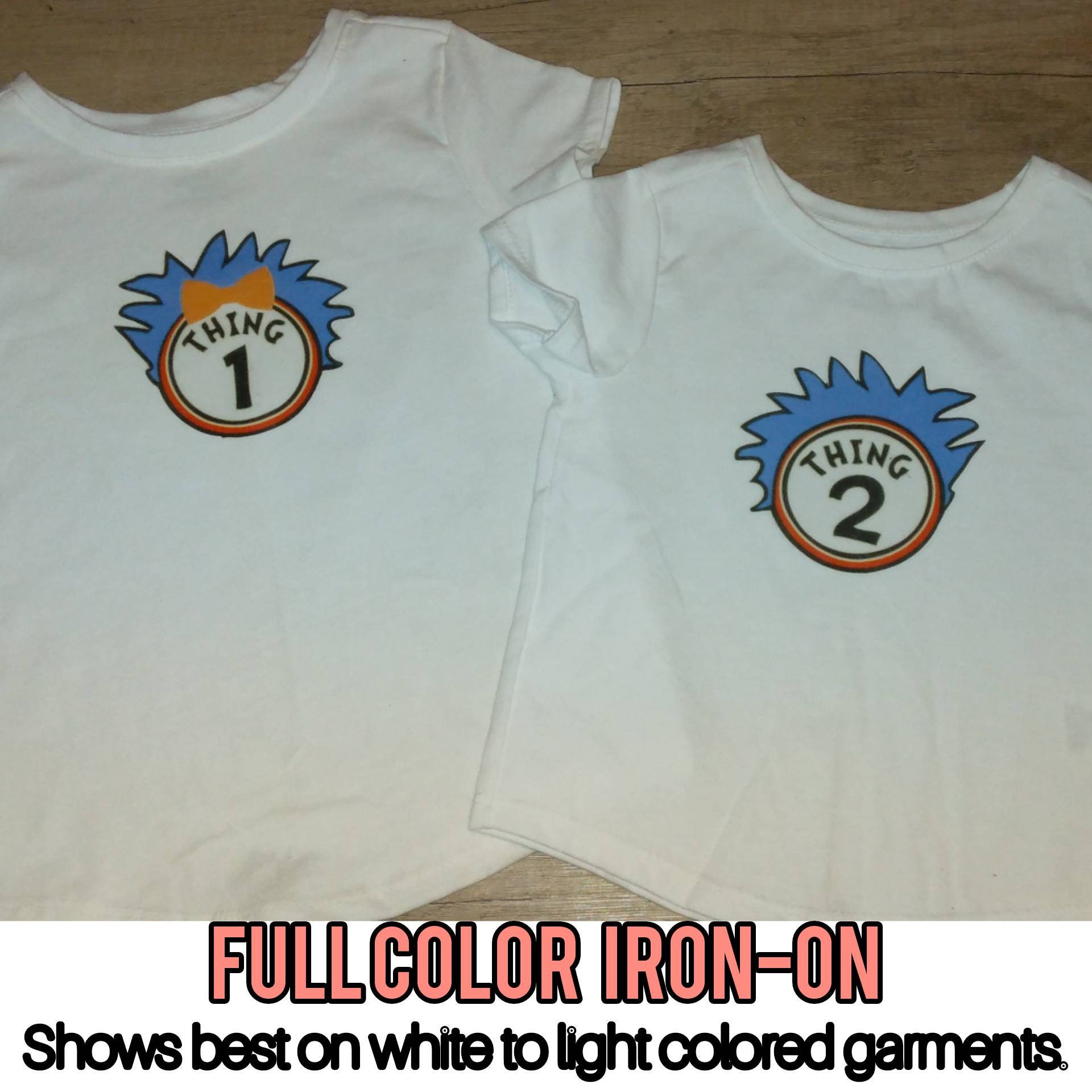 Custom Iron-on; Text or Logo Iron-ons; Vinyl Iron-on; Full Color ...