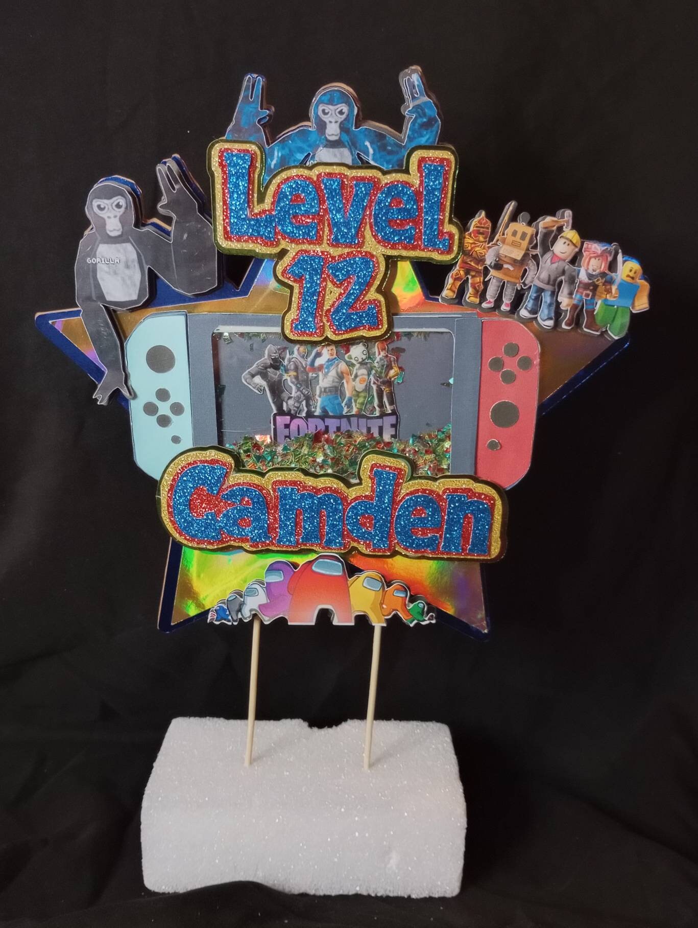 Custom 3D Shaker Cake Topper, Custom Theme Cake Toppers, Custom Shaker ...