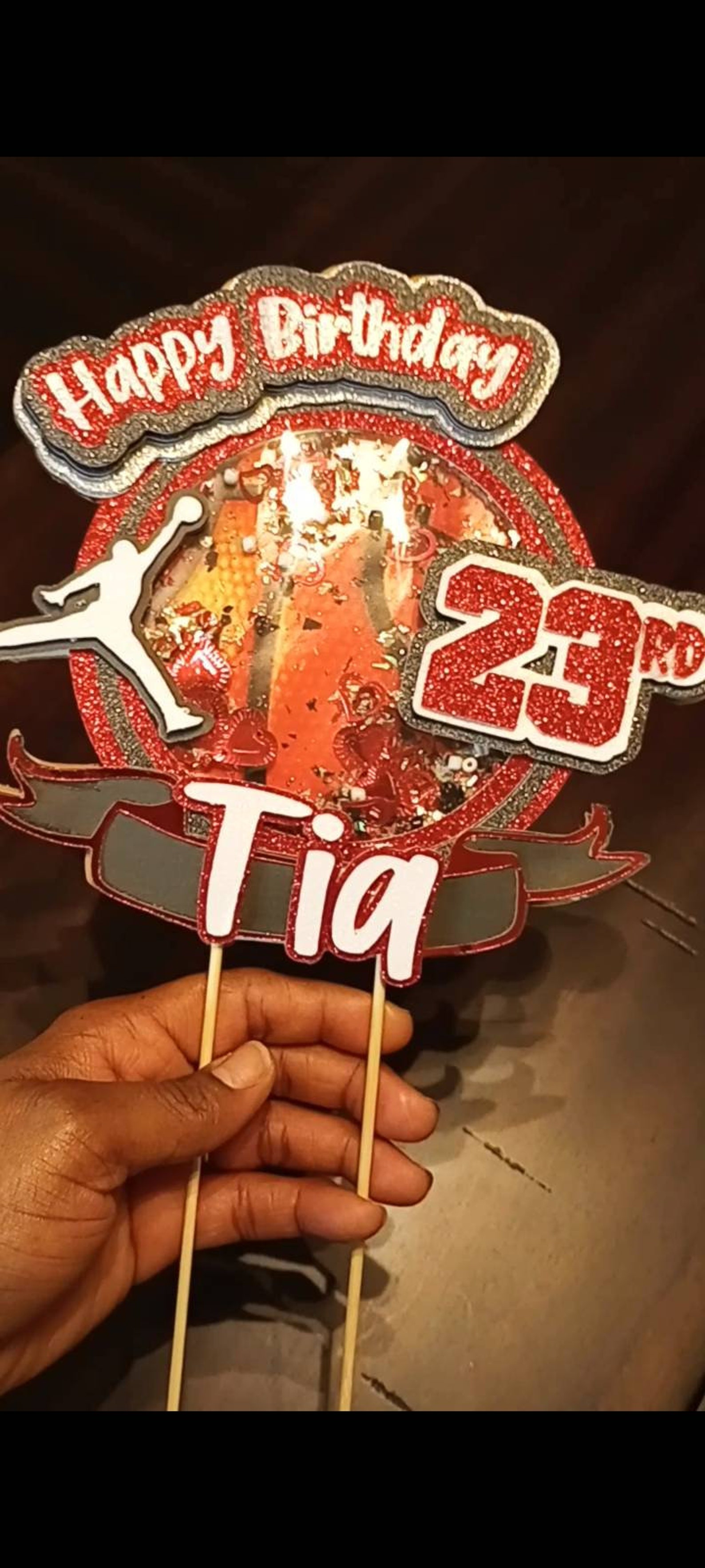 Custom 3D Shaker Cake Topper, Custom Theme Cake Toppers, Custom Shaker ...