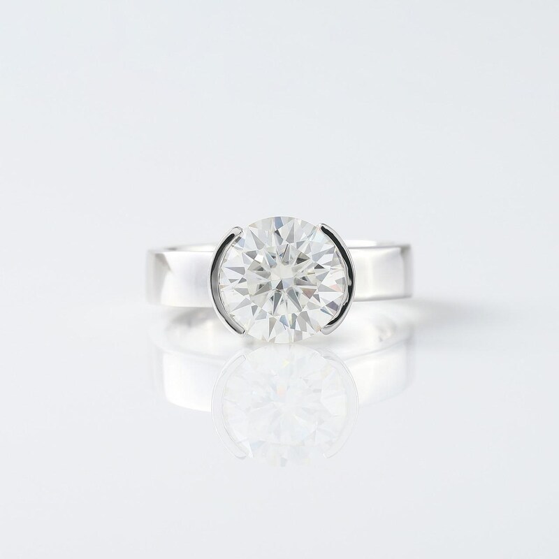 Wide Bezel Ring - Etsy