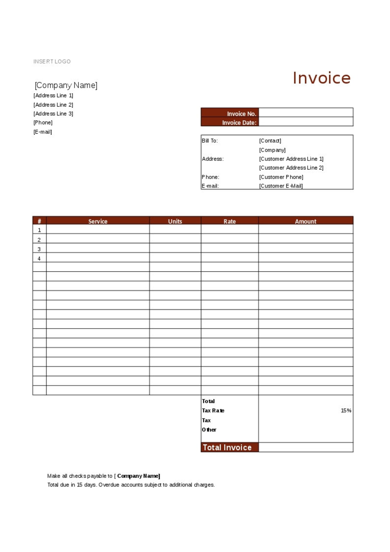 Multicolor Invoice + Purchase Order Package (6 Color Options), PROJECT ...