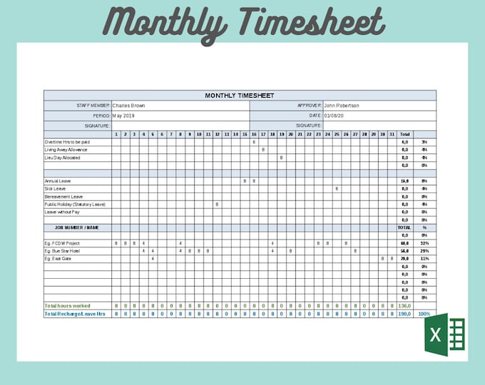 Dayworks Sheet Template, PROJECT MANAGEMENT - Etsy New Zealand