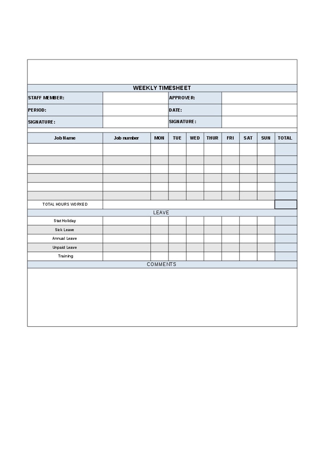 Weekly Timesheet Template, PROJECT MANAGEMENT - Etsy New Zealand