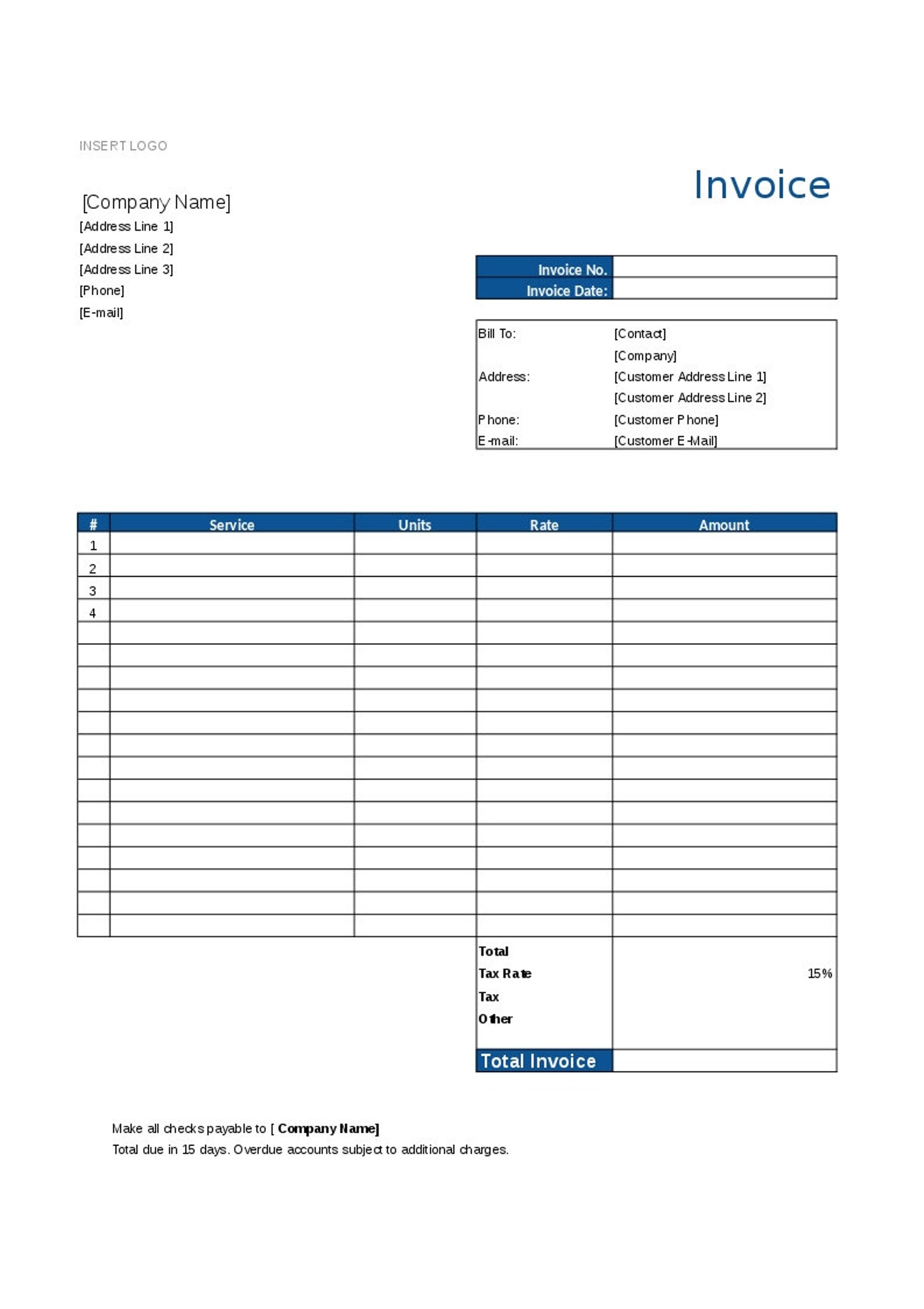 Multicolor Invoice + Purchase Order Package (6 Color Options), PROJECT ...